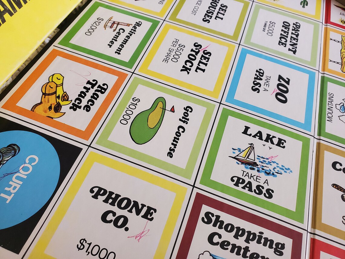 Extremely Rare Inflation Board Game - 1974 Charles Joseph Carpenter ...