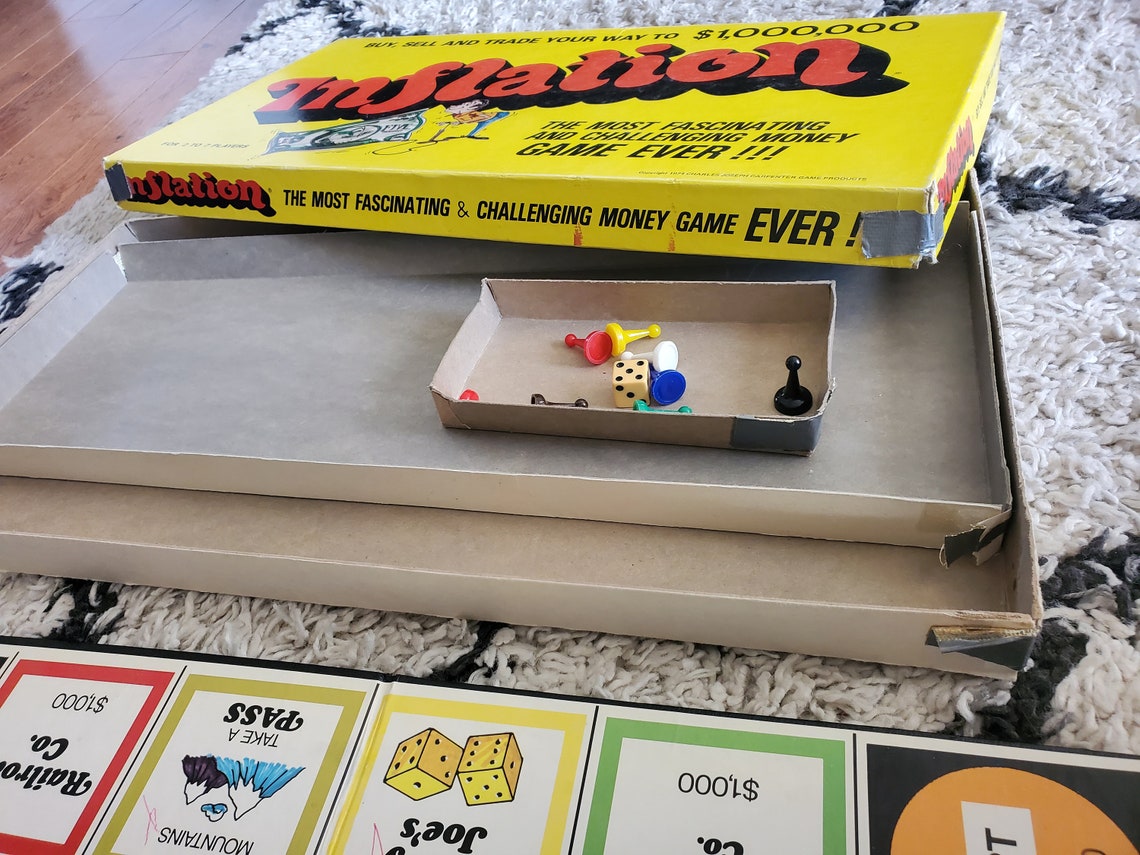 Extremely Rare Inflation Board Game - 1974 Charles Joseph Carpenter ...