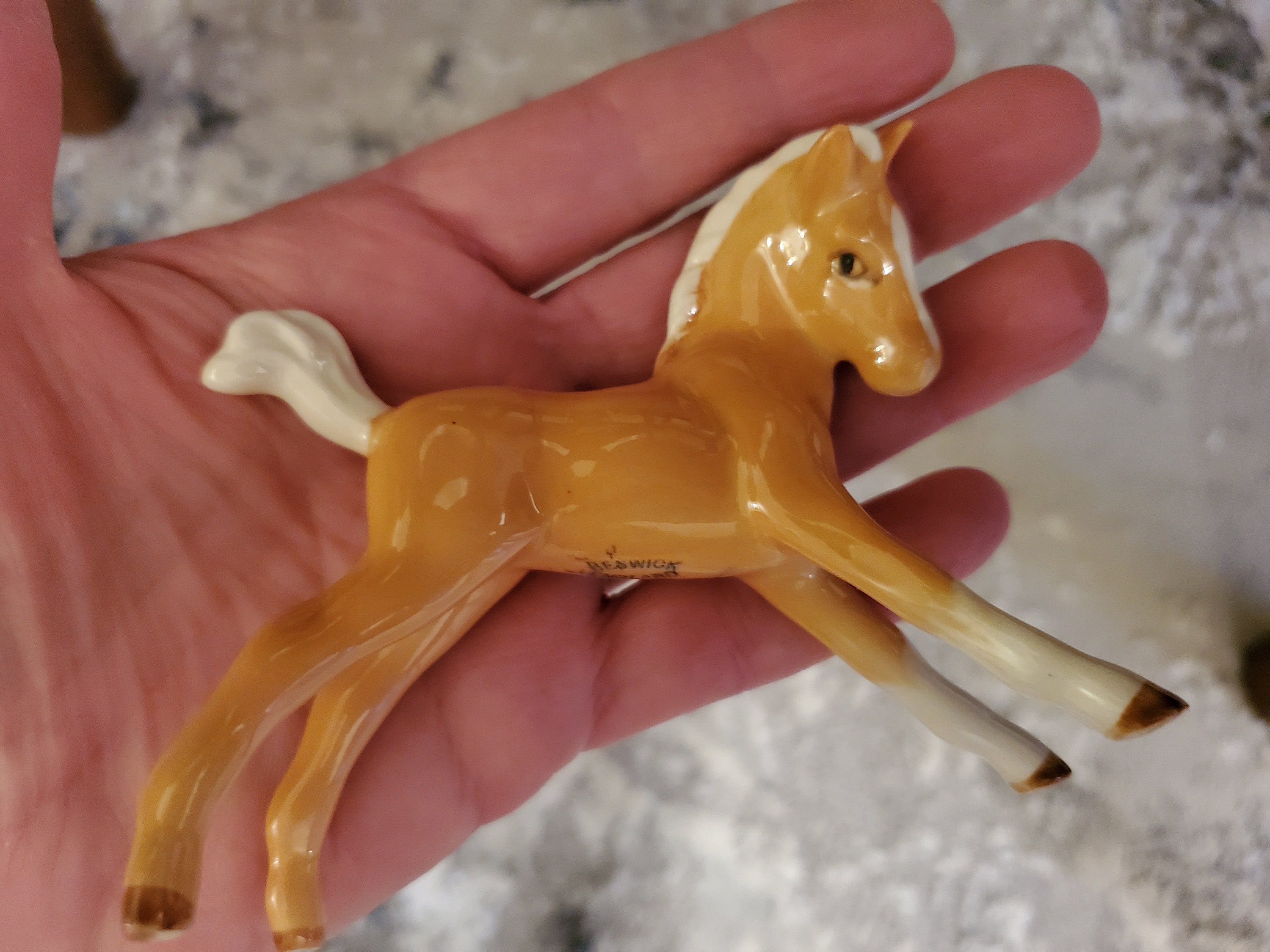Vintage Beswick Foal Horses Beswick England Horse Tan Foal Ponny Colt ...