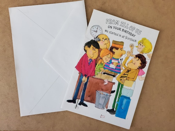 Vintage Hallmark Office Staff Birthday Card the Office - Etsy