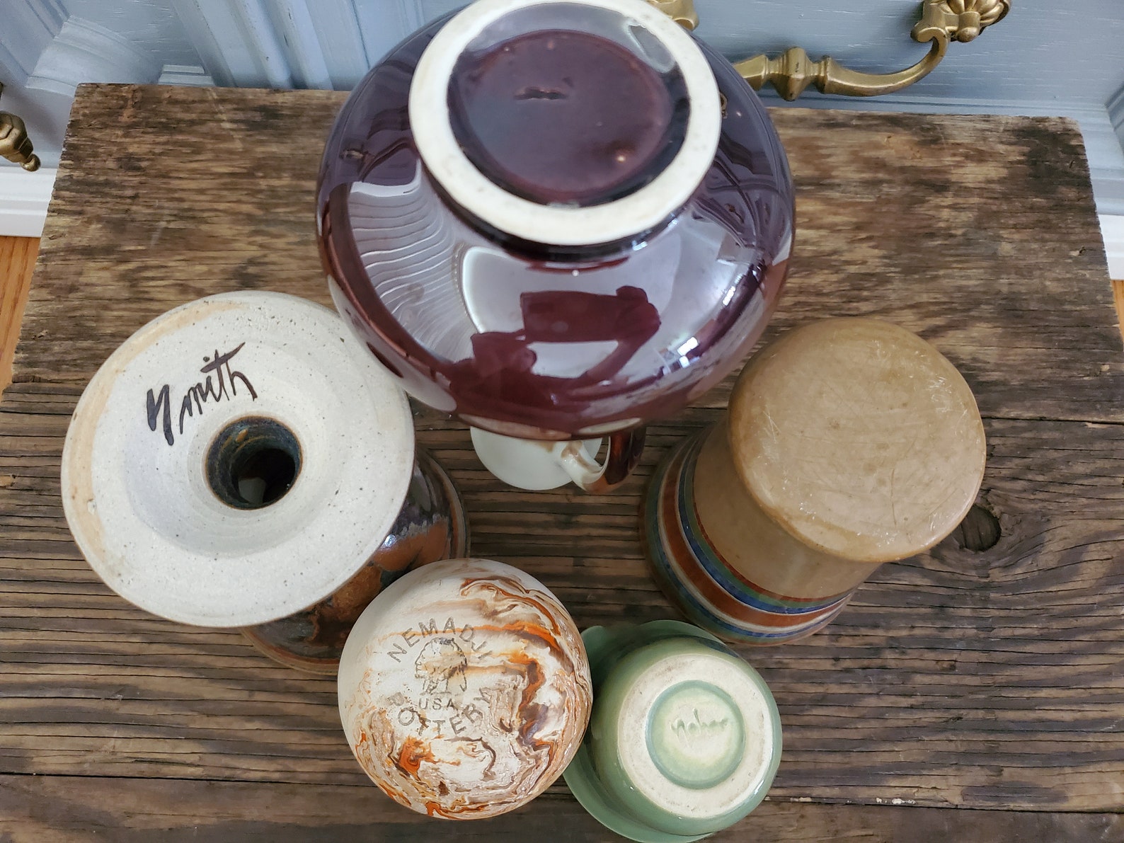 Set of 5 Vintage Pottery Pieces - Nemadji - Neher - Smith - Vintage ...