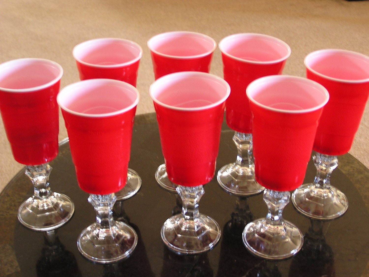 Red Solo Cup Redneck Glasses