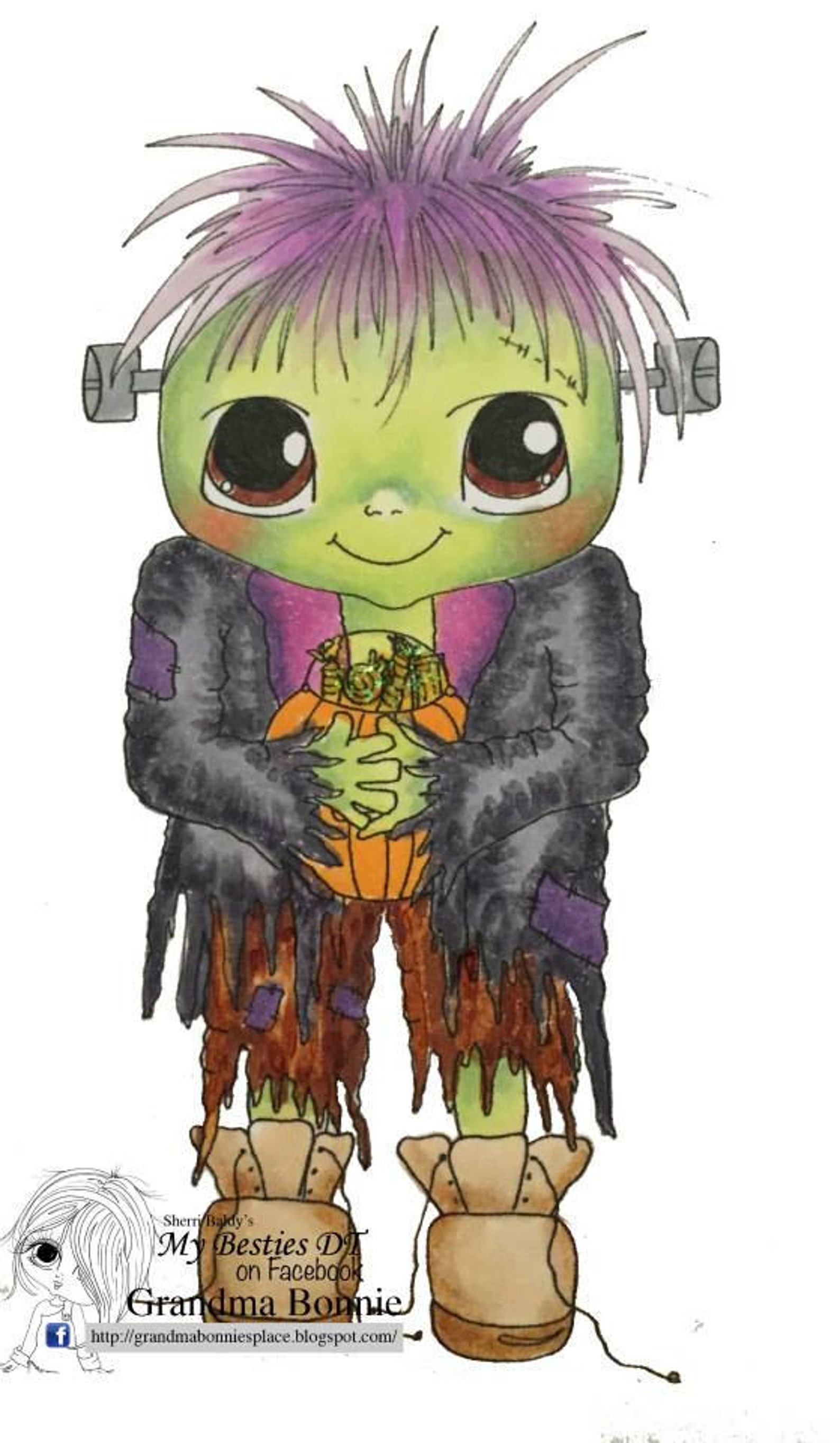 INSTANT DOWNLOAD Digital Digi Stamps Big Eye Big Head Dolls - Etsy