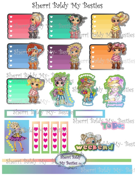 INSTANT DOWNLOAD Digital Planner Journal Printable My Besties | Etsy