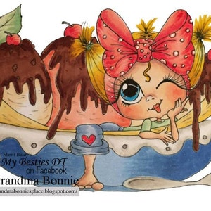 INSTANT DOWNLOAD Digital Digi Stamps Big Eye Big Head Dolls NEW Sweet ...