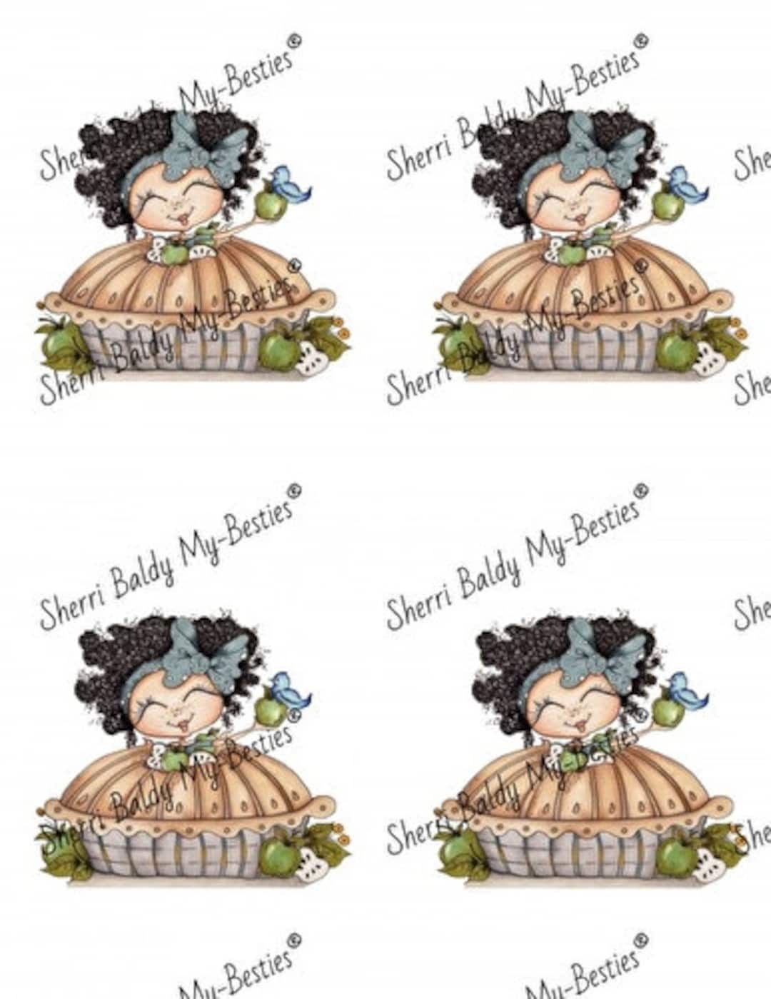 Instant Download Apple Pie Girl Color Printable Card Toppers Kit ...