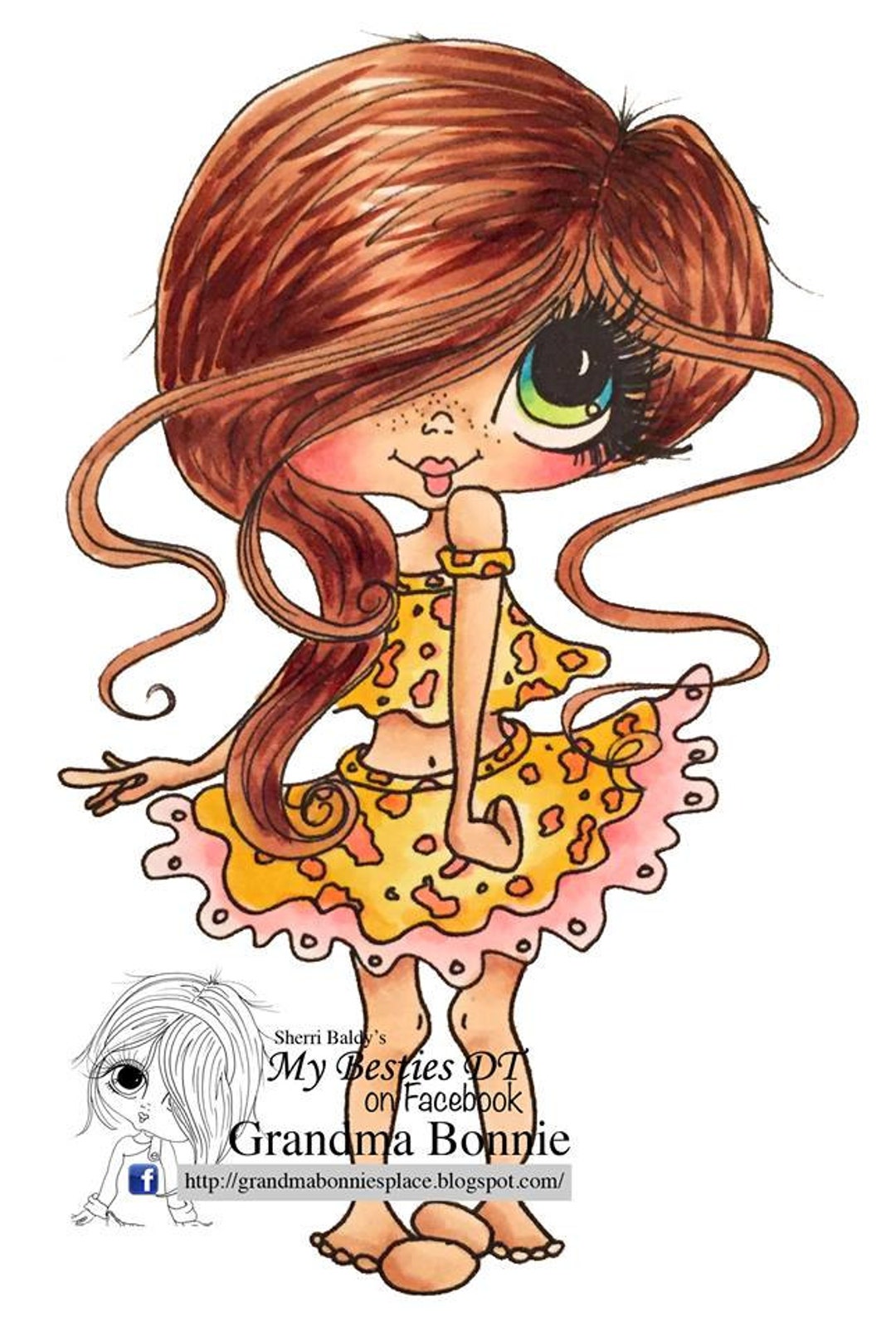 INSTANT DOWNLOAD My Besties Img983 Remix Bestie Sherri Baldy Digi Stamp ...