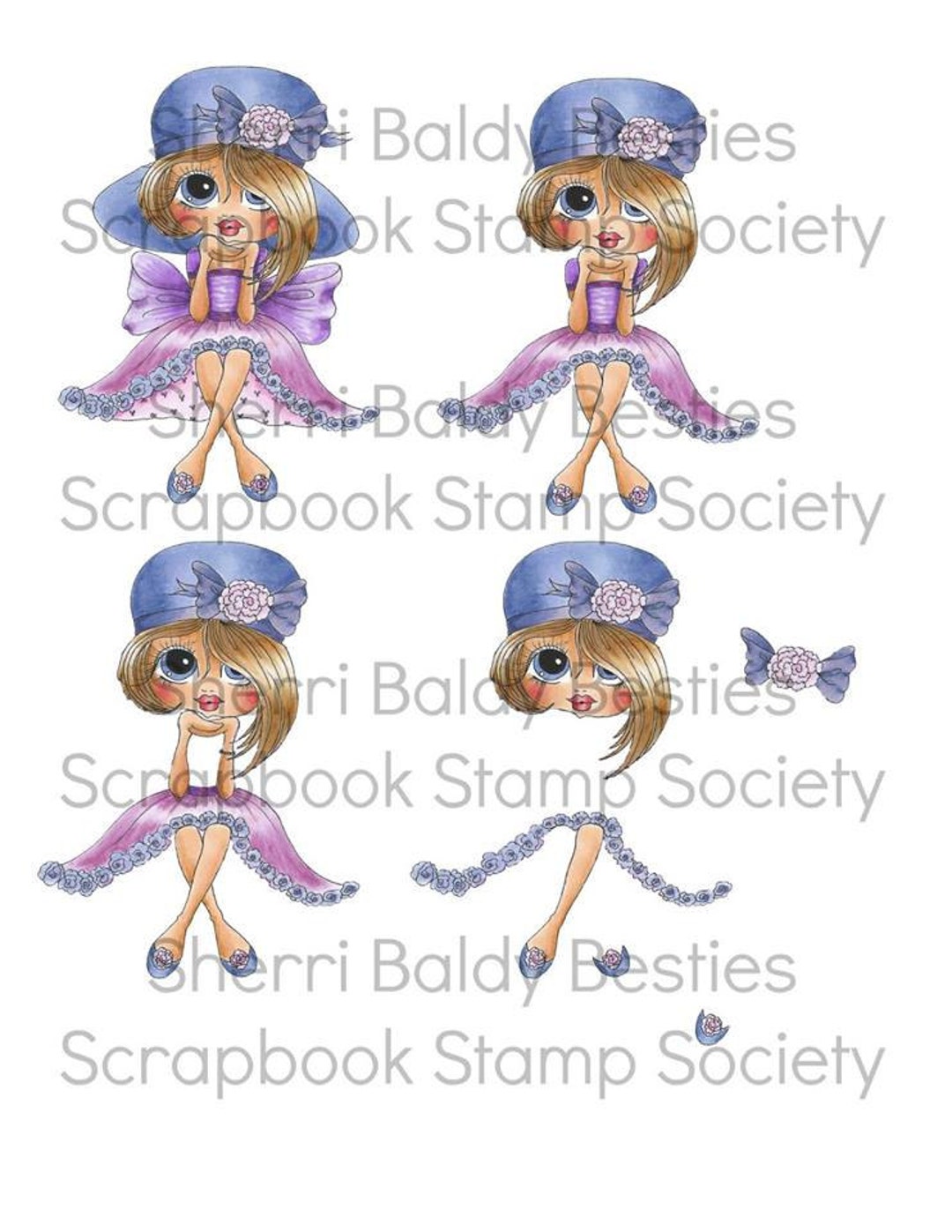 Instant Download Blakely Ann Img499bestie 3D Decoupage Kit Besties Big ...