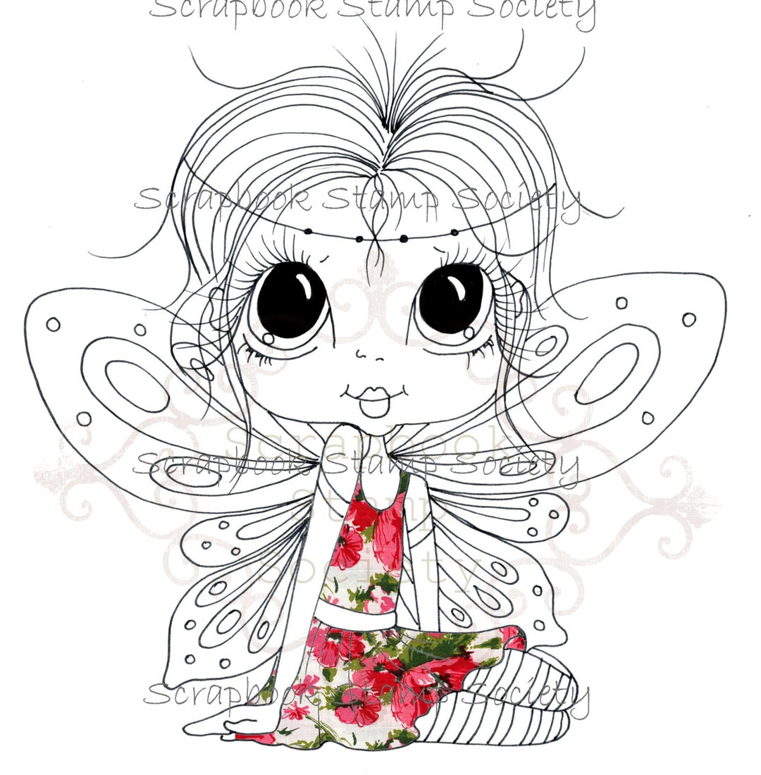 INSTANT DOWNLOAD Digital Digi Stamps Big Eye Big Head Dolls Digi My ...