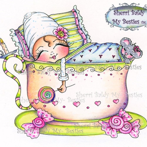 INSTANT DOWNLOAD Digital Digi Stamps Big Eye Big Head Dolls - Etsy