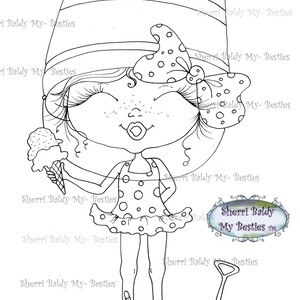 INSTANT DOWNLOAD Digital Digi Stamps Big Eye Big Head Dolls NEW Sweet ...