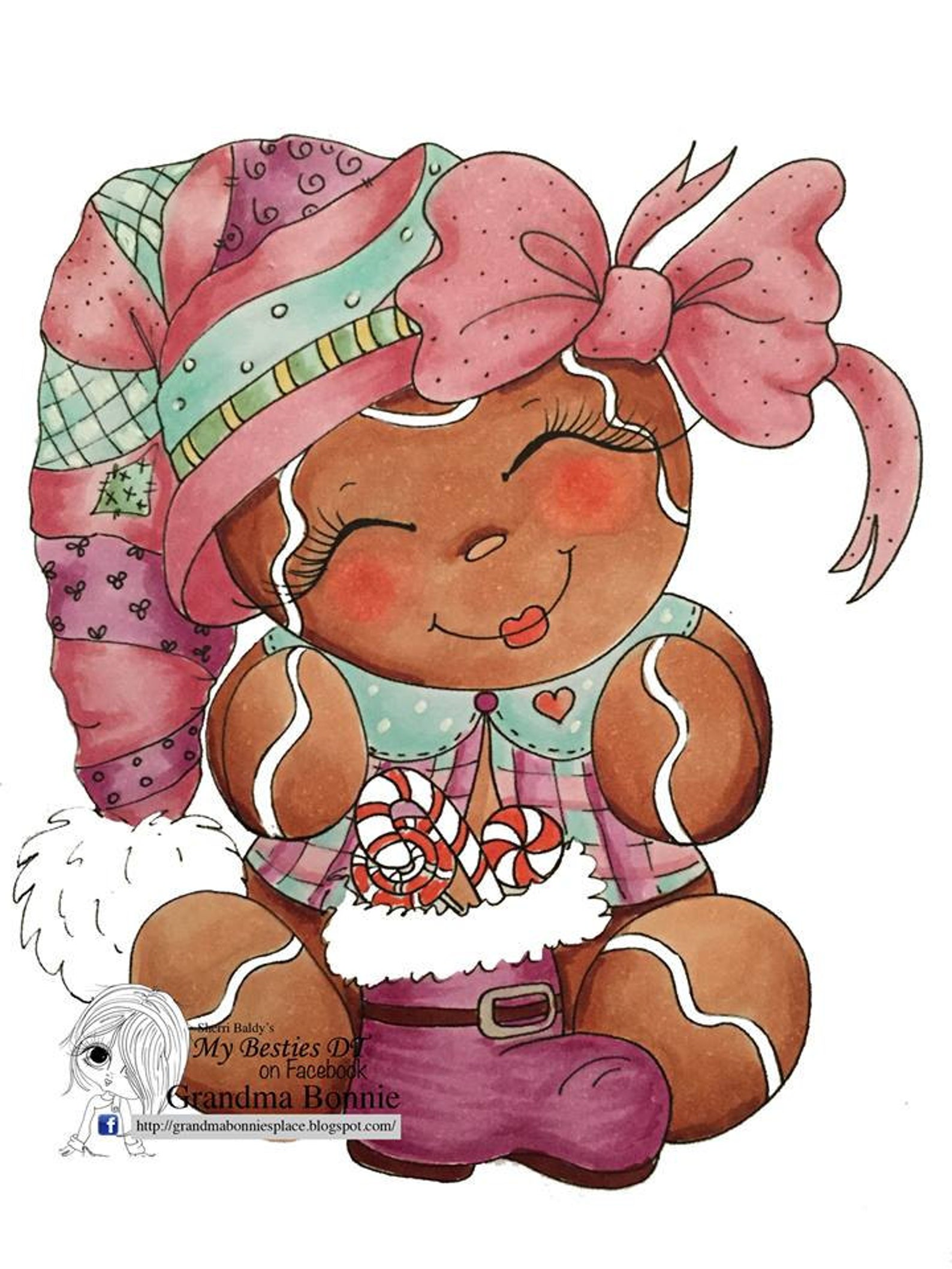 INSTANT DOWNLOAD Digital Digi Stamps Big Eye Big Head Dolls NEW My ...