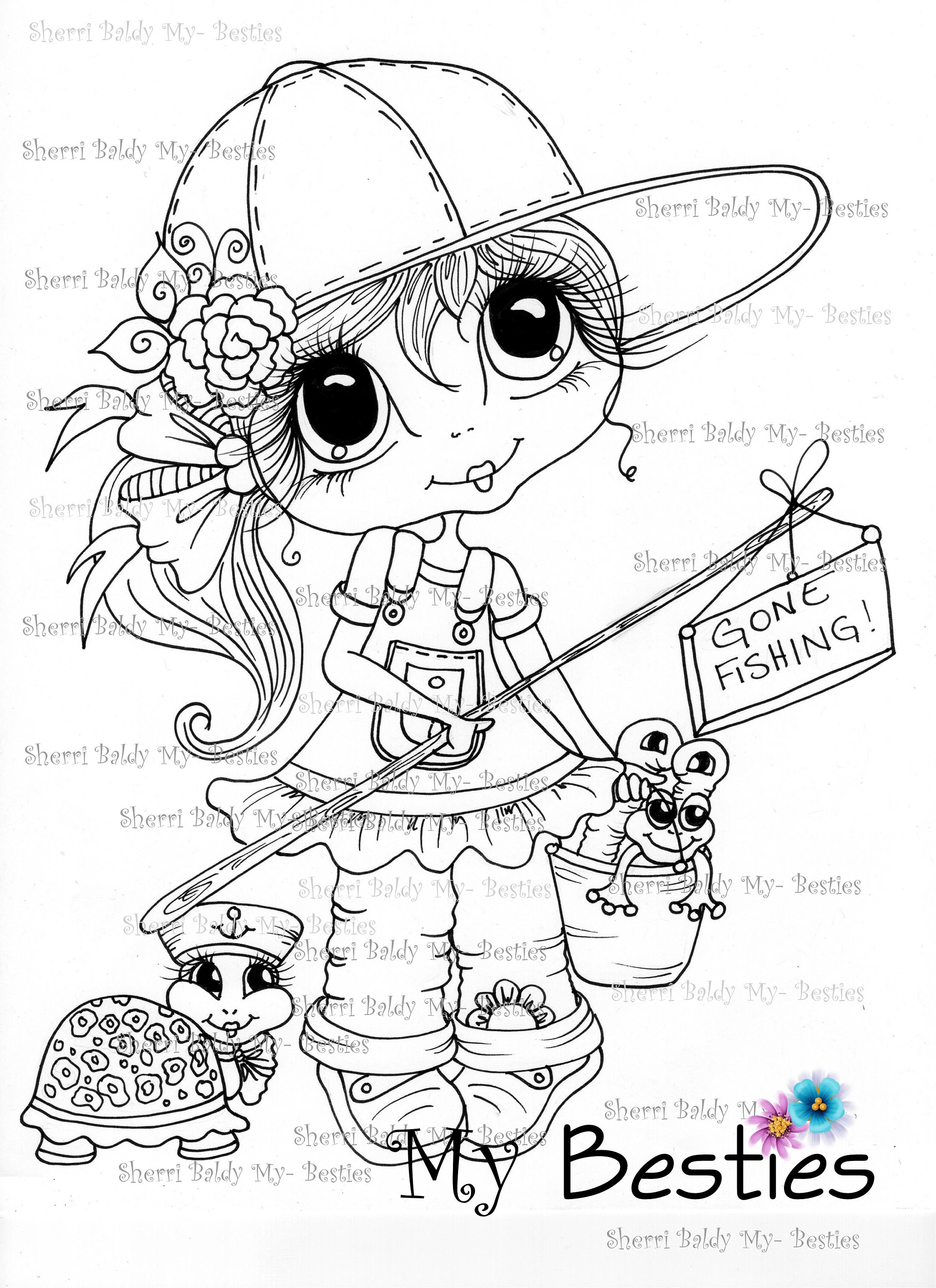 INSTANT DOWNLOAD Digital Digi Stamps Wild Child Daisy Do All Besties ...