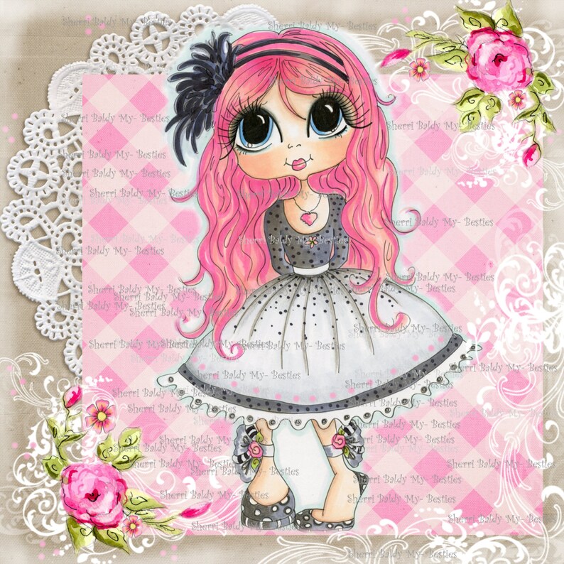 INSTANT DOWNLOAD Digital Digi Card Toppers Gill Besties Big - Etsy