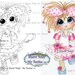 INSTANT DOWNLOAD Digital Digi Stamps Big Eyed My Bestie Digi Stamp ...
