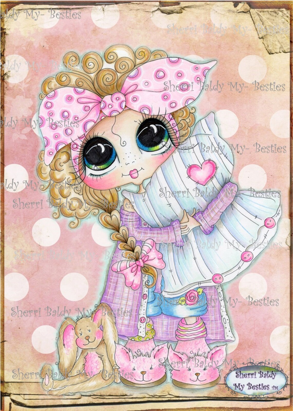 INSTANT DOWNLOAD Digital Digi Card Topper Sleep Over Besties - Etsy