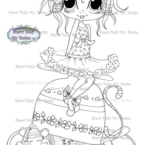 INSTANT DOWNLOAD Digital Digi Stamps Big Eye Big Head Dolls NEW Sweet ...