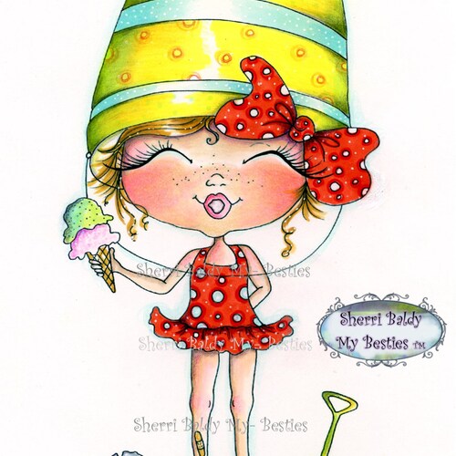 INSTANT DOWNLOAD Digital Digi Stamps Big Eye Big Head Dolls - Etsy