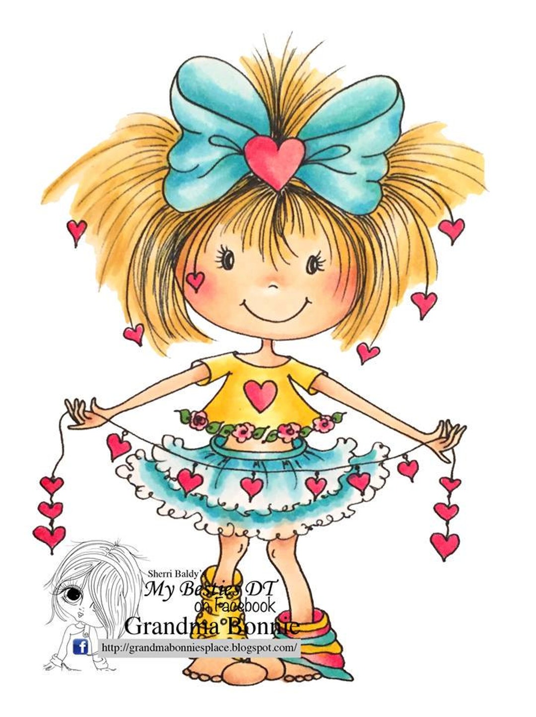 INSTANT DOWNLOAD My Besties Img995 Bestie Sherri Baldy Digi Stamp - Etsy