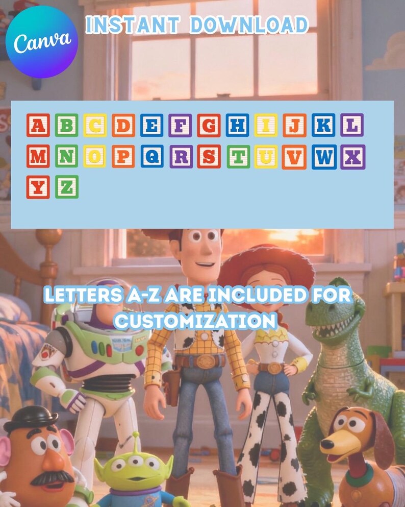 Toy Story Birthday Banner, Two Infinity and Beyond Party Decor (digital ...