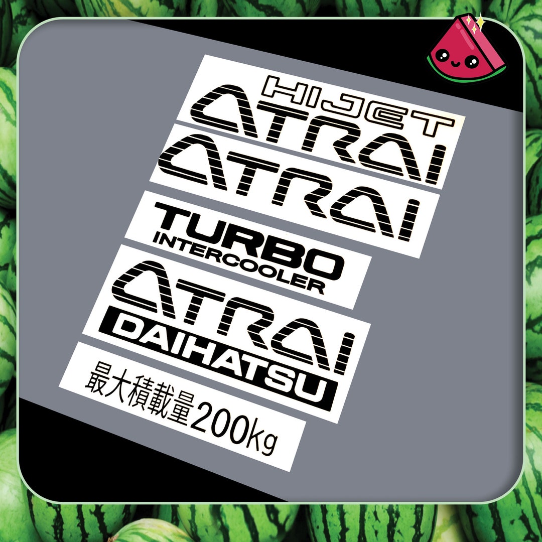 Daihatsu Atrai Decal Set | Style 2 Kei Mini Van & Truck Vinyl Stickers ...