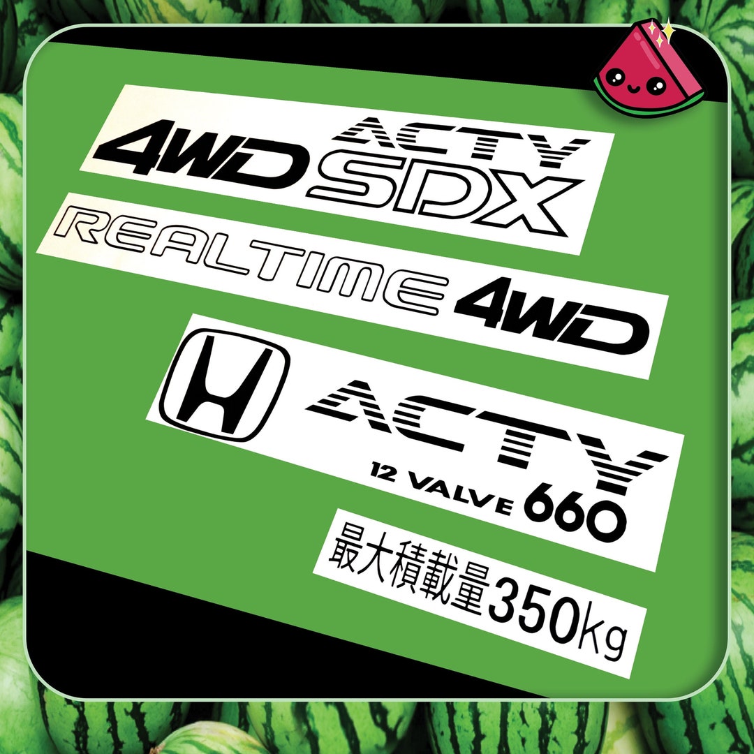 Acty SDX Style 2 Mini Truck Decals Complete Set Outdoor Vinyl for ...