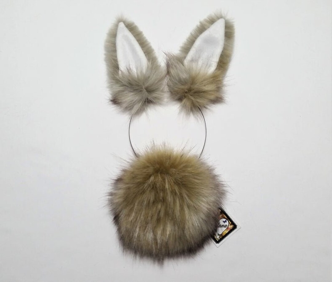 Bunny Ears and Tail,bunny Ears Headband,pet Play,bunny Costume,cosplay ...