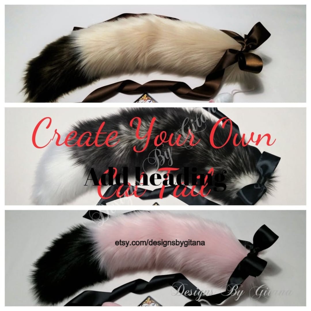Cat Tail-custom Cat Tail ,realistic Tail,cat Costume-halloween-cosplay ...
