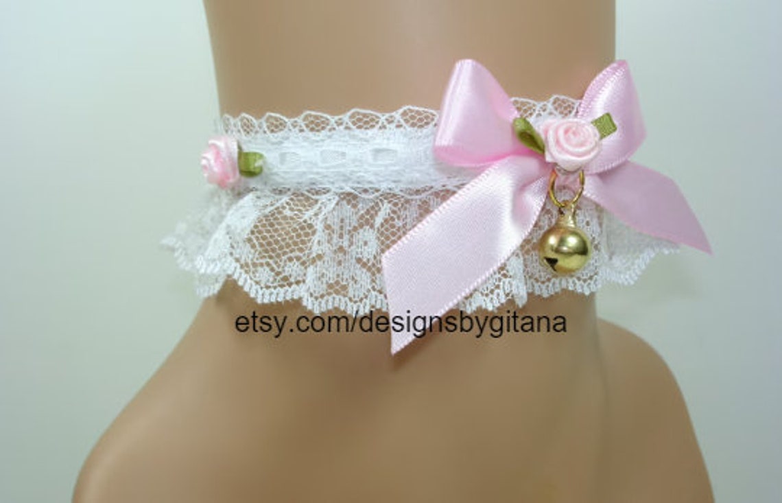 White Cat Choker-lolita Fashion Choker-white Lace-white - Etsy