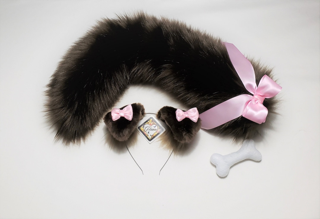 Puppy Ears and Tail,puppy Ears Headband,puppy Costume,cosplay,lolita ...