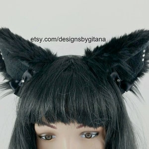 NEW Realistic Black Cat Earstail and Choker Set-cat Ear - Etsy
