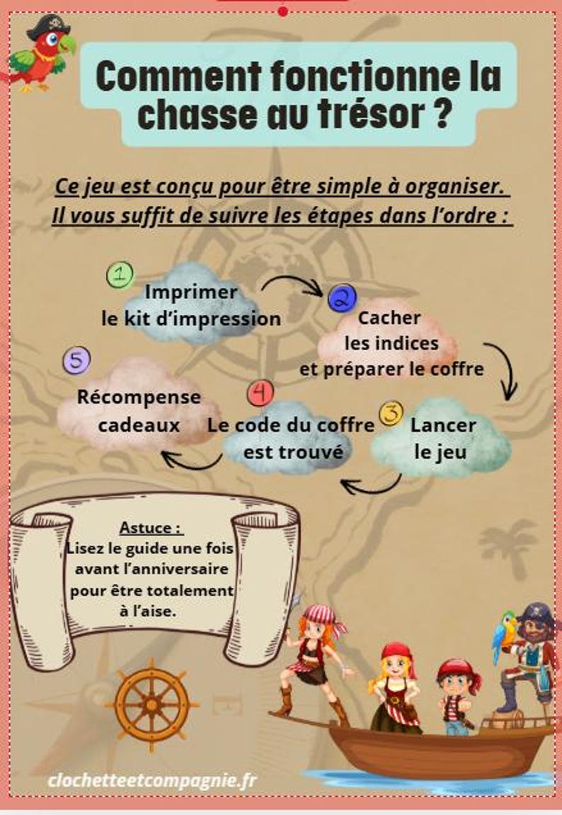 Pirate Treasure Hunt for Children Aged 8-12 - Ready-to-use Outdoor Game ...