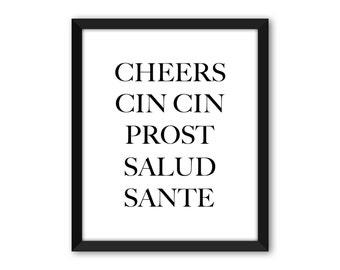 Cheers Print - Etsy