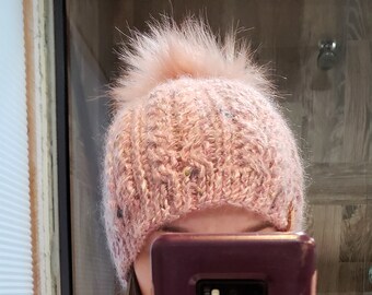 Light Pink Beanie - Etsy