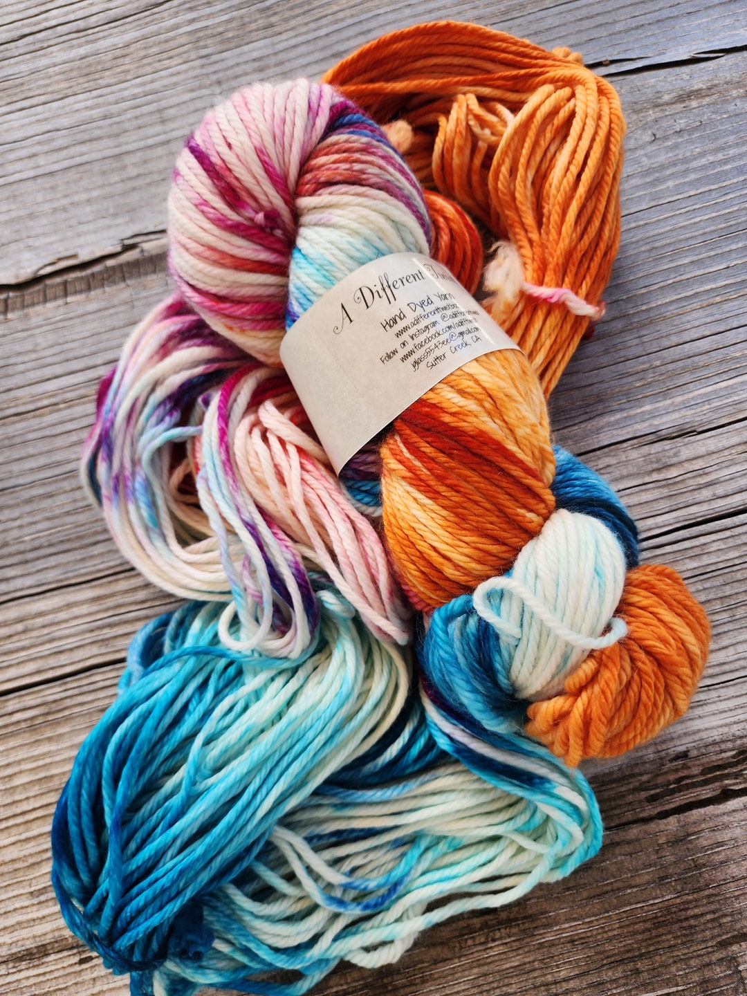 Kona Bulky-multi Color, Hand Painted Hand Dyed - Etsy