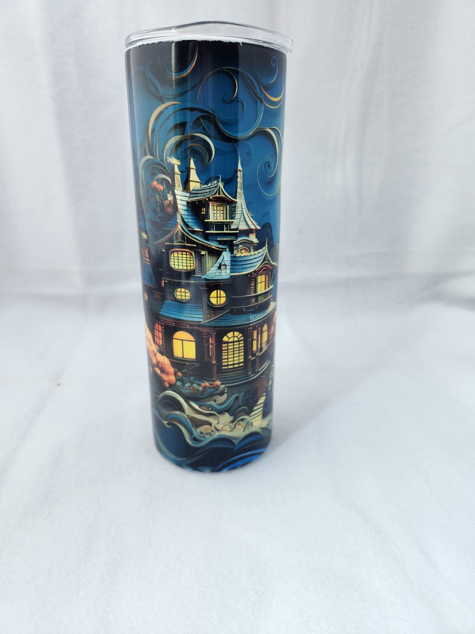 3D Haunted House Tumbler - Etsy