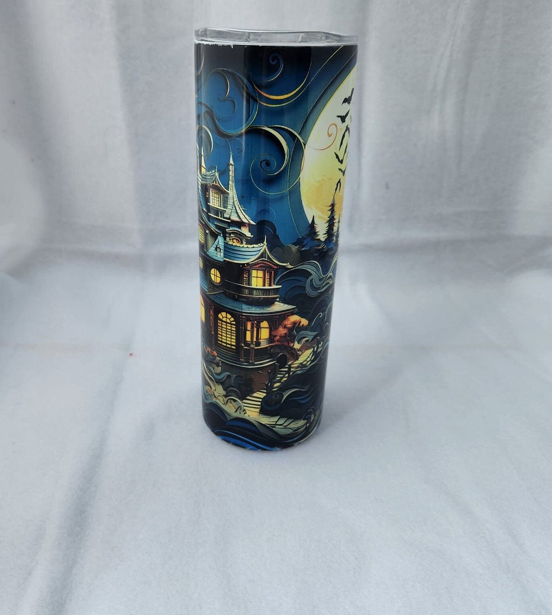 3D Haunted House Tumbler - Etsy