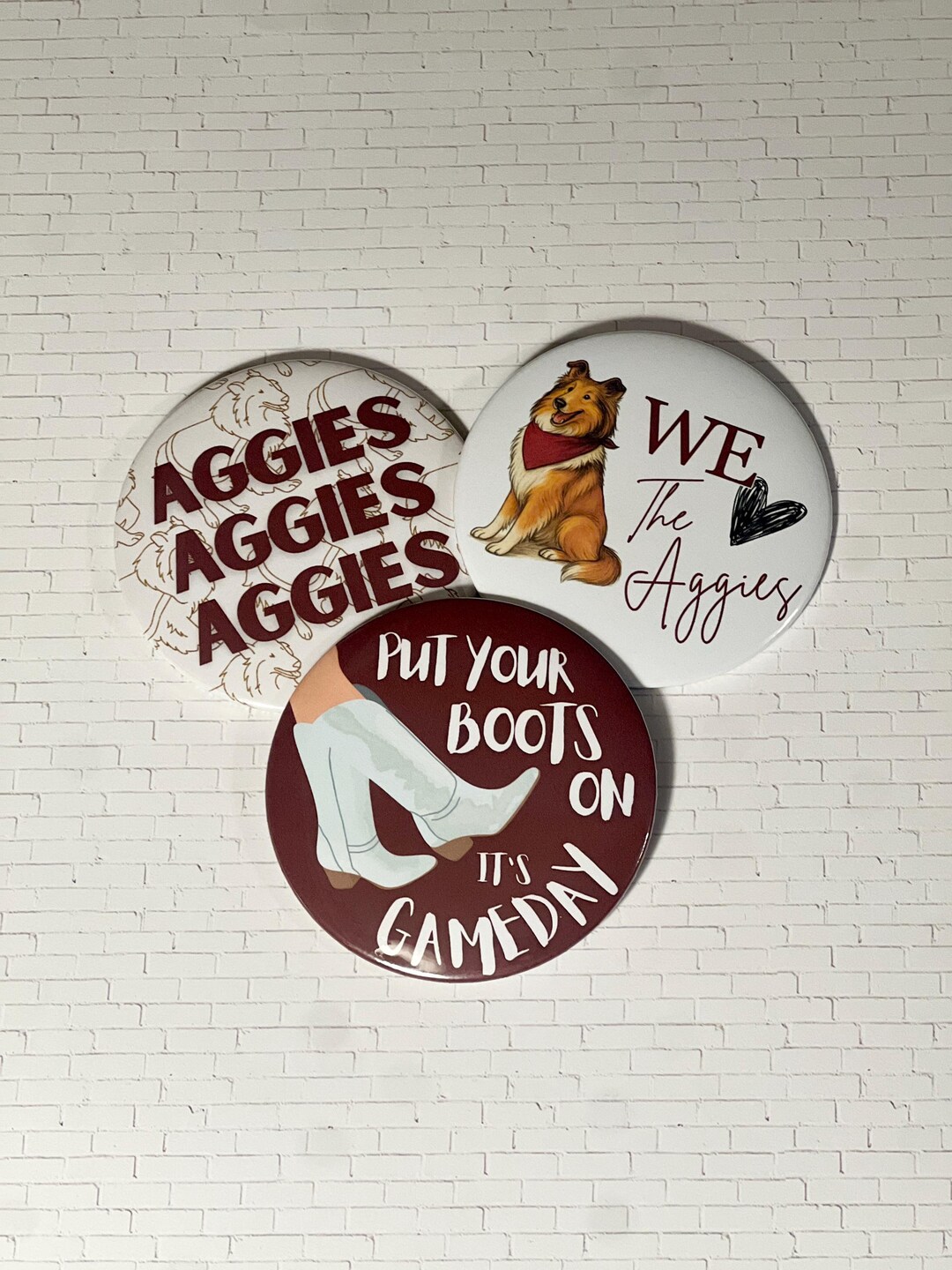 Texas A&M Gameday Pin (aggies, Miss Rev, Boots) | College Student ...