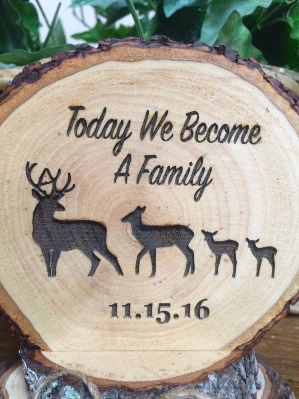 Blended Family Cake Topper Rustic Wedding Cake Topper Wood - Etsy