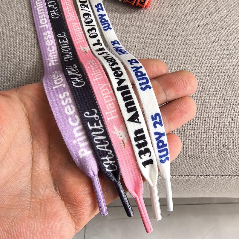 Custom Logo on Shoe Laces - Etsy