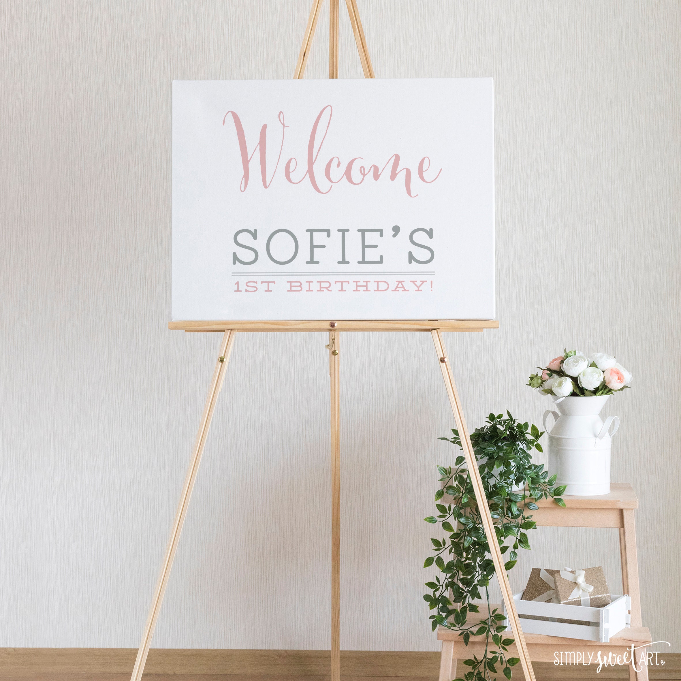 WELCOME BOARD SIGN Celebrate Their First Birthday Poster - Etsy Australia