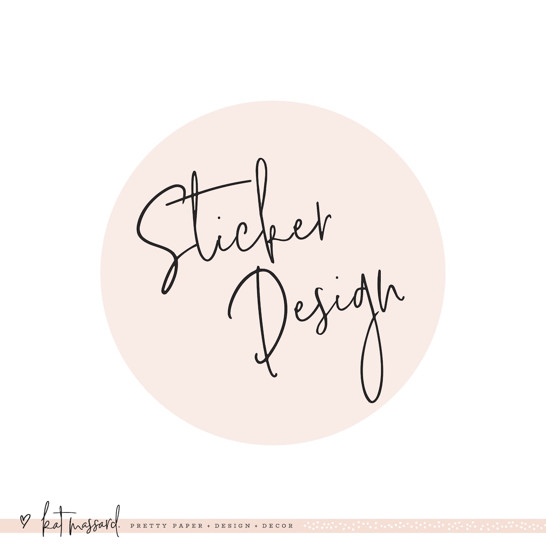 MATCHING STICKER DESIGN - Digital Printable File - Add on for Any Order ...