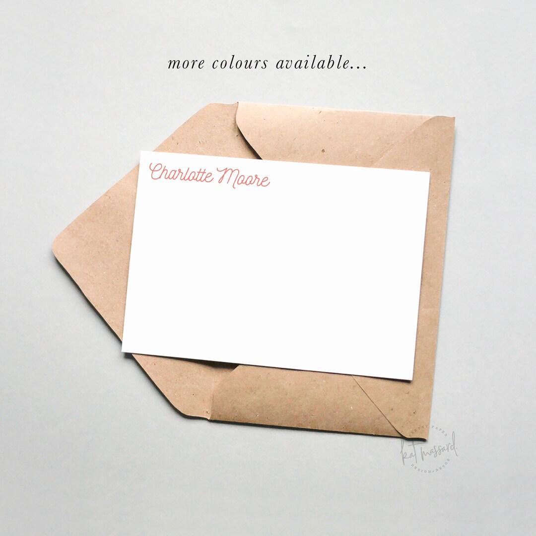 NP110 DIGITAL Note Paper Cards | Personalized Name | Custom Retro ...
