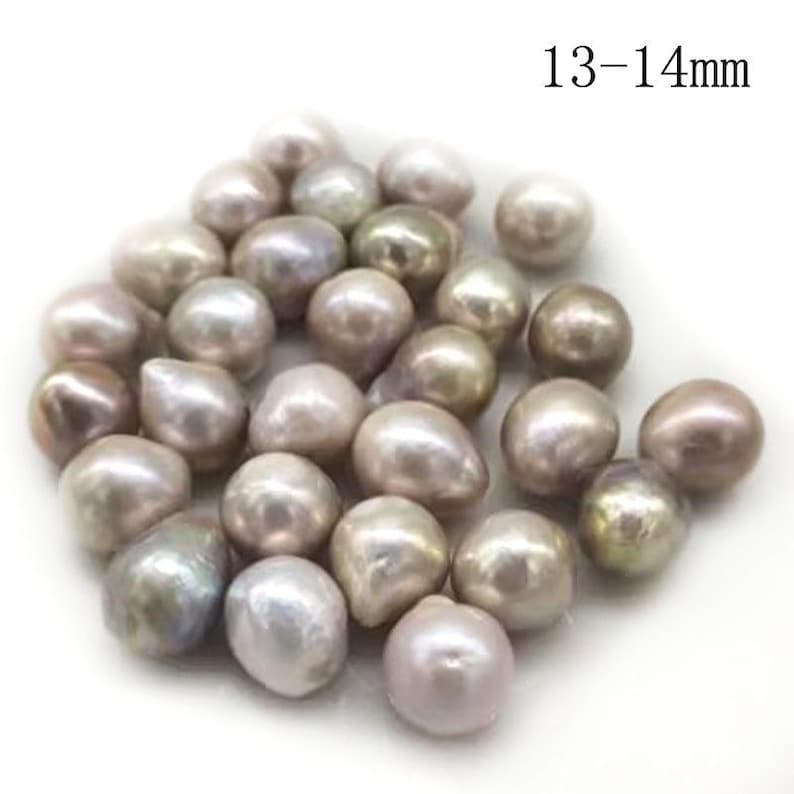 9-15 Mm Natural Lavender Fresh Water Loose Baroque Pearl - Etsy