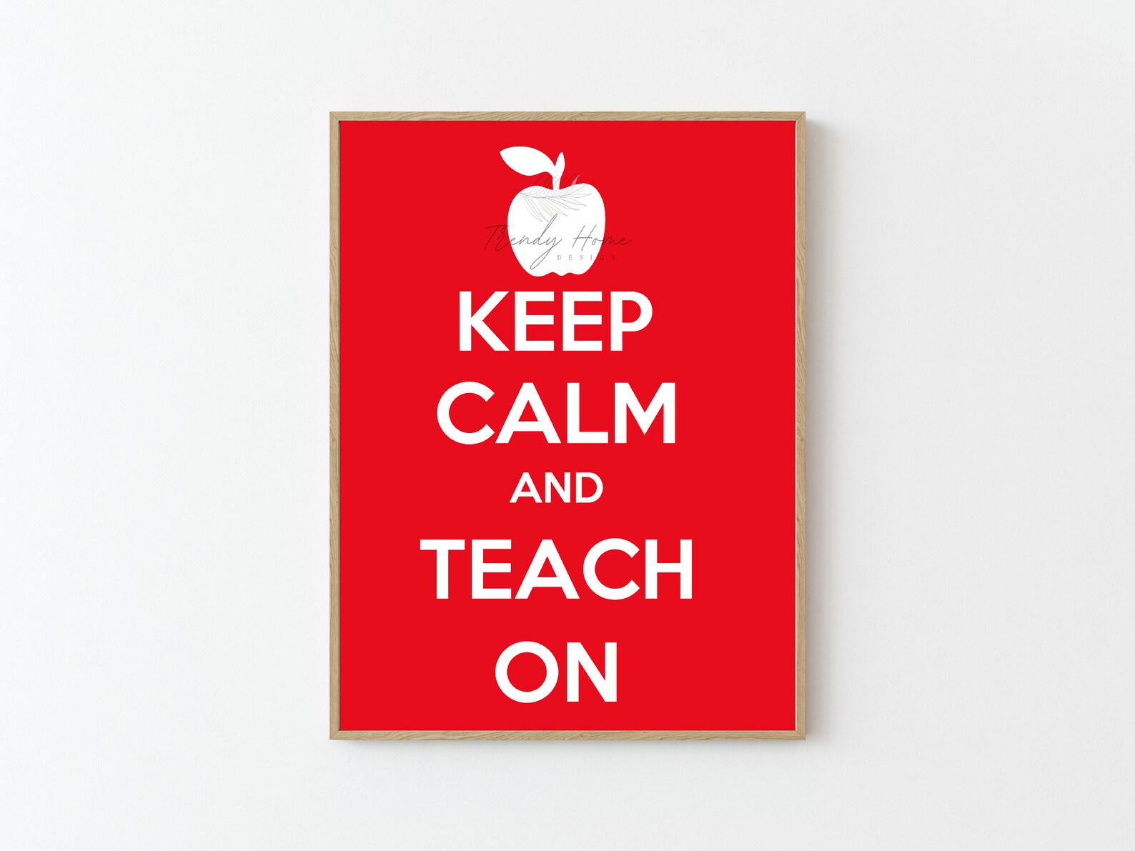 Keep Calm and Teach on 8x10 Print Poster by Trendy Home Design - Etsy