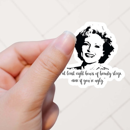 Betty White Sticker/ Bad Ass Sticker/ Golden Girls - Etsy