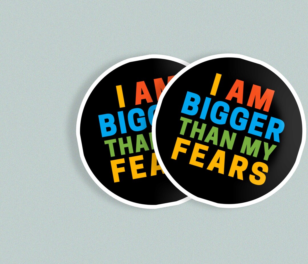 I Am Bigger Than My Fears Sticker Sheet, Teacher Sticker Sheet, Sticker ...