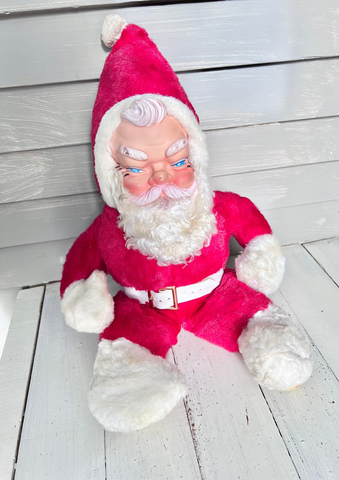 Midcentury Rushton Santa Doll - Etsy