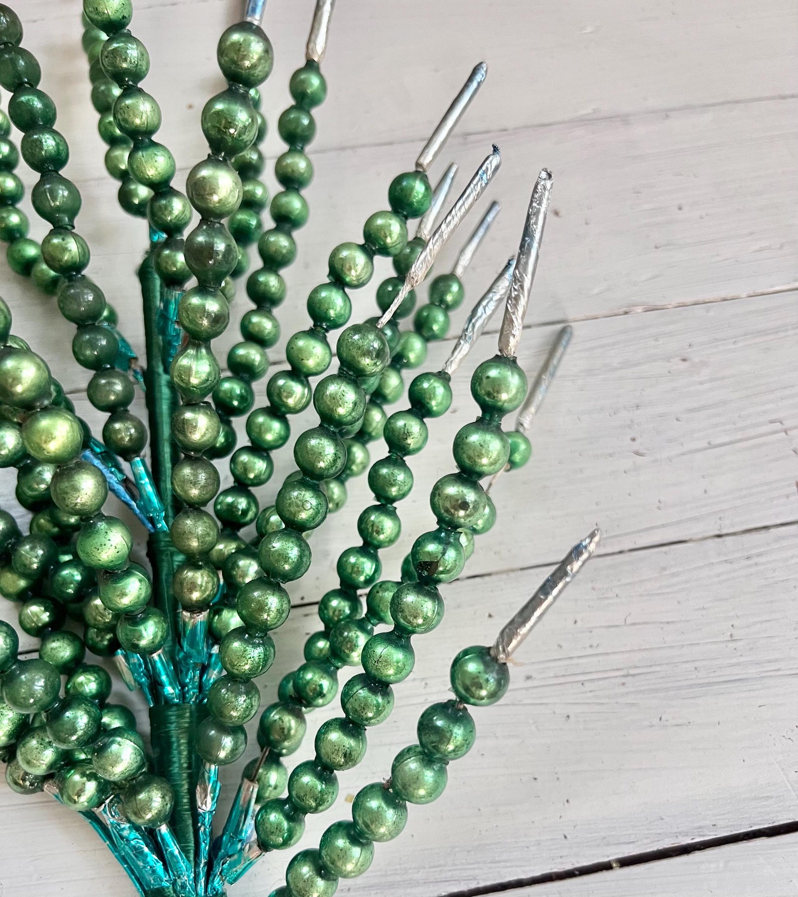 24 Midcentury Rare Lg Balls Mercury 18” Long Stem Christmas Picks - Etsy