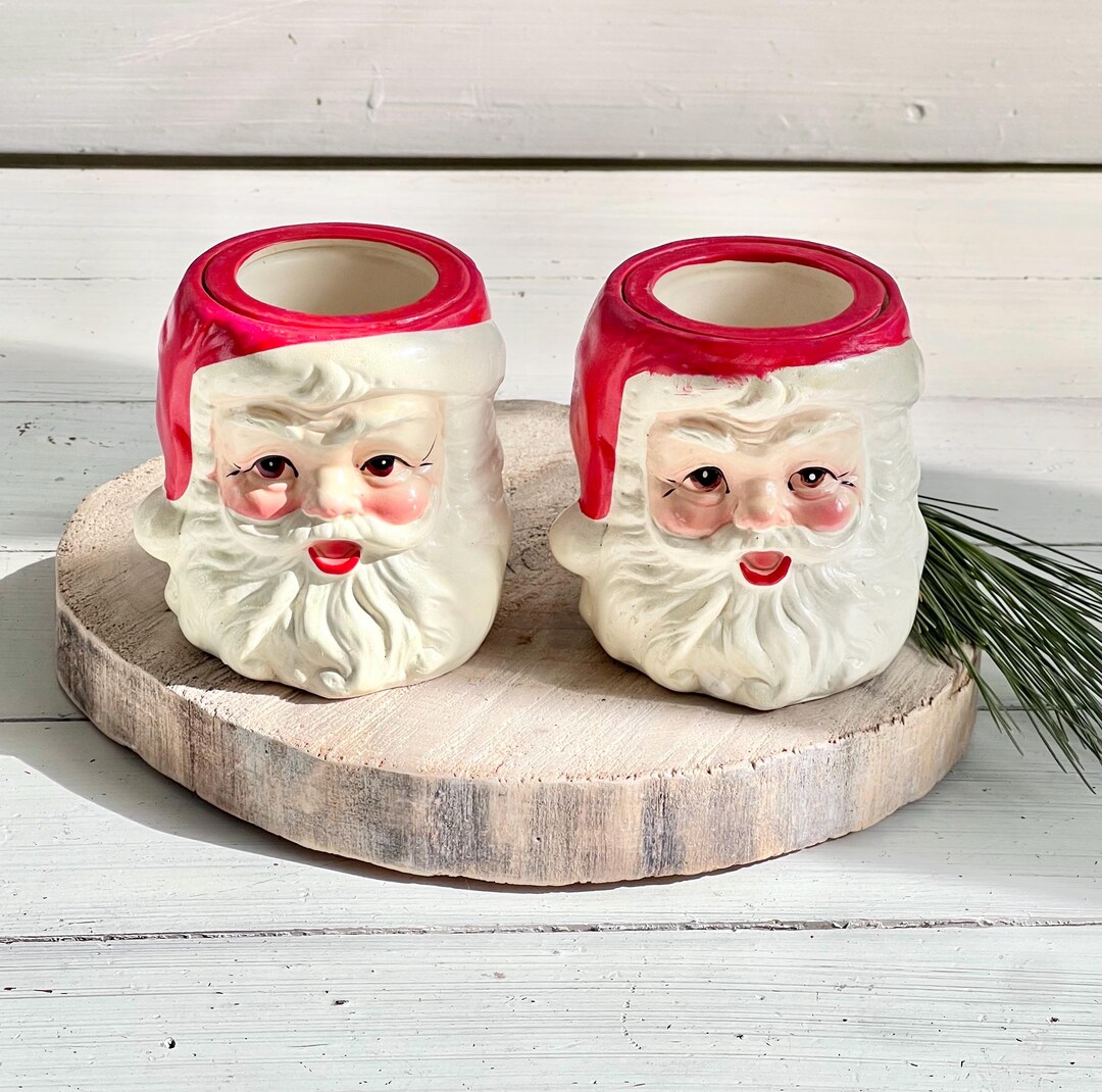 1950’s Made in Japan Inarco Santa’s Set of Two - Etsy